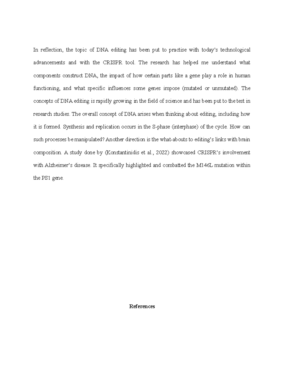 Writing Assignment - Description of DNA - What is it? How is it studied ...