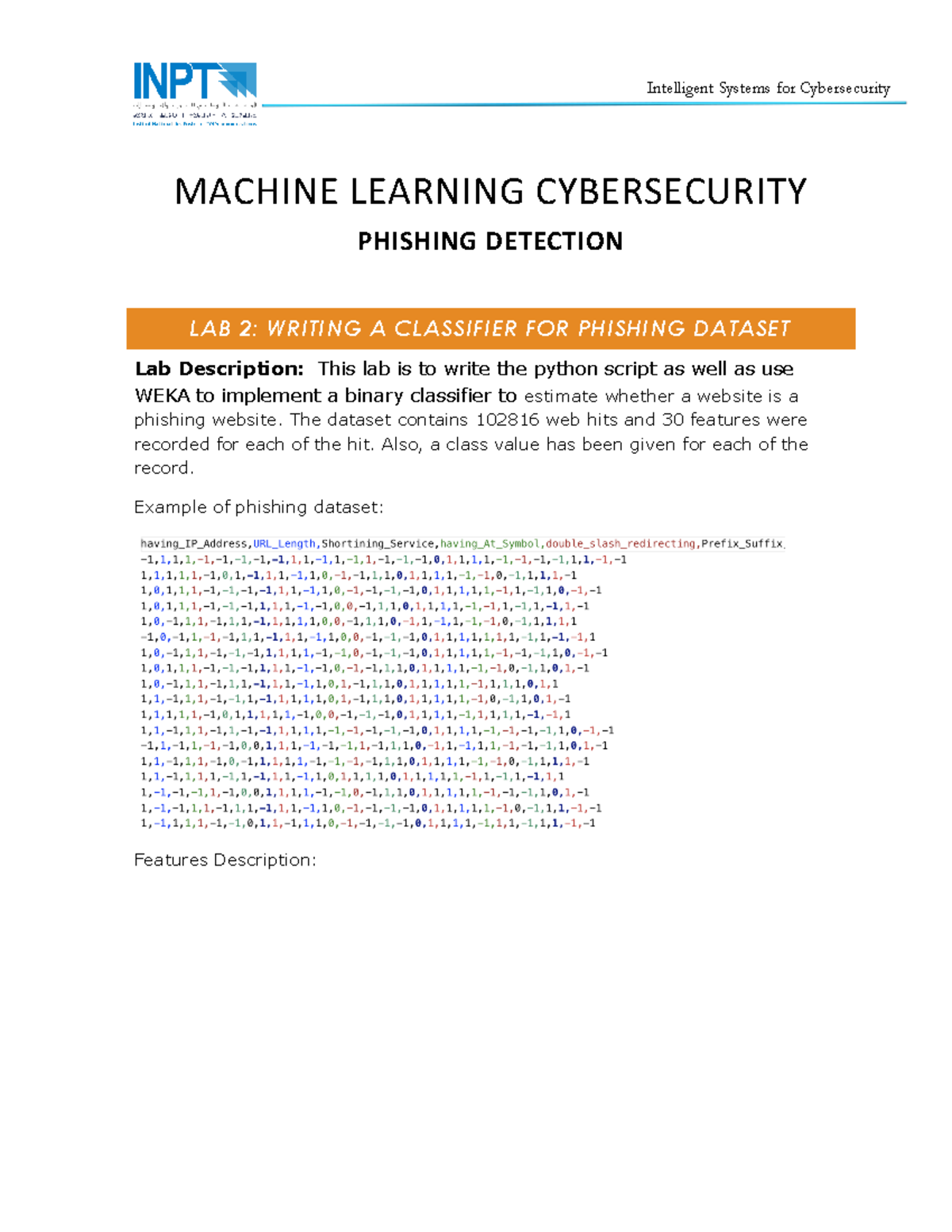 MLC Phishing Estimation Lab - MACHINE LEARNING CYBERSECURITY PHISHING ...
