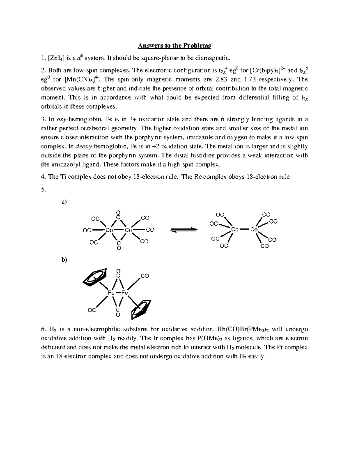 Soln Tut 3a Practice Tutorial Shared By Professor Answers To The Problems Zni 4 Is A D 8 4145