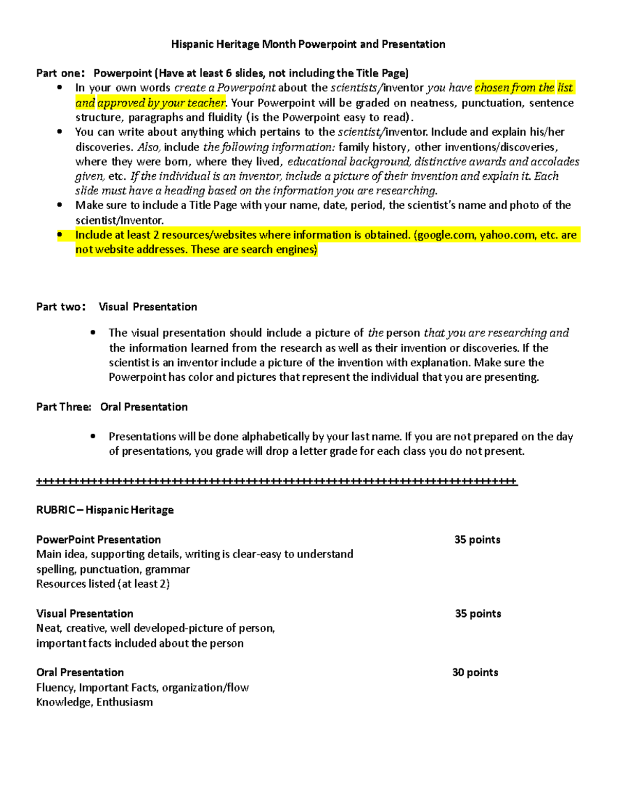 Hispanic Heritage Month Powerpoint Instructions 3 - Hispanic Heritage ...