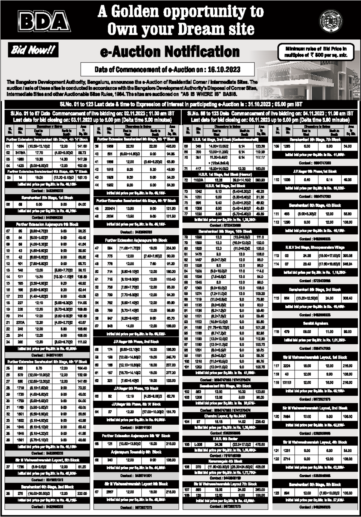 BDA E-Auction new 18 10 2023 - Environment management - Studocu