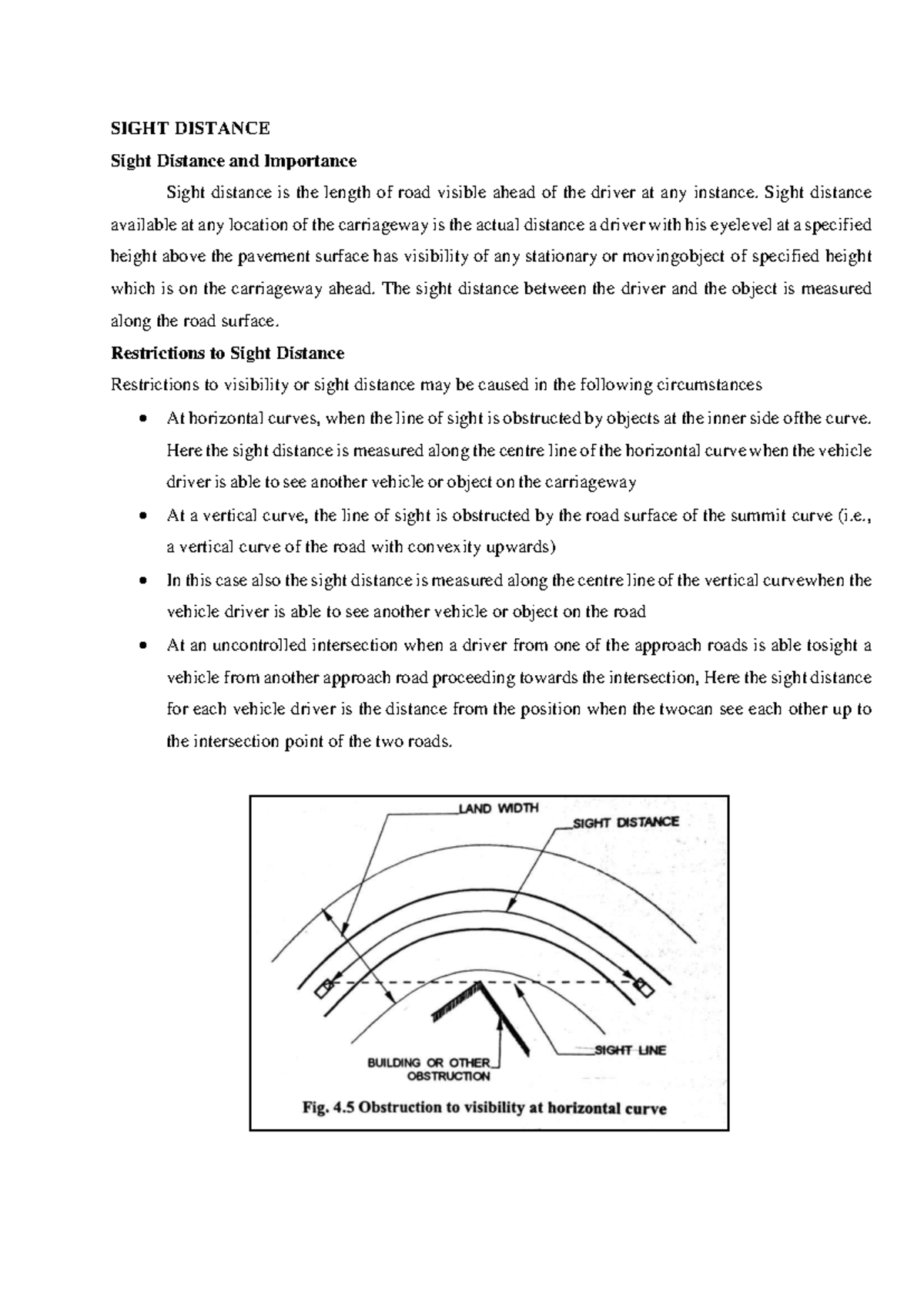 Railway Engineering - OSD - SIGHT DISTANCE Sight Distance and ...