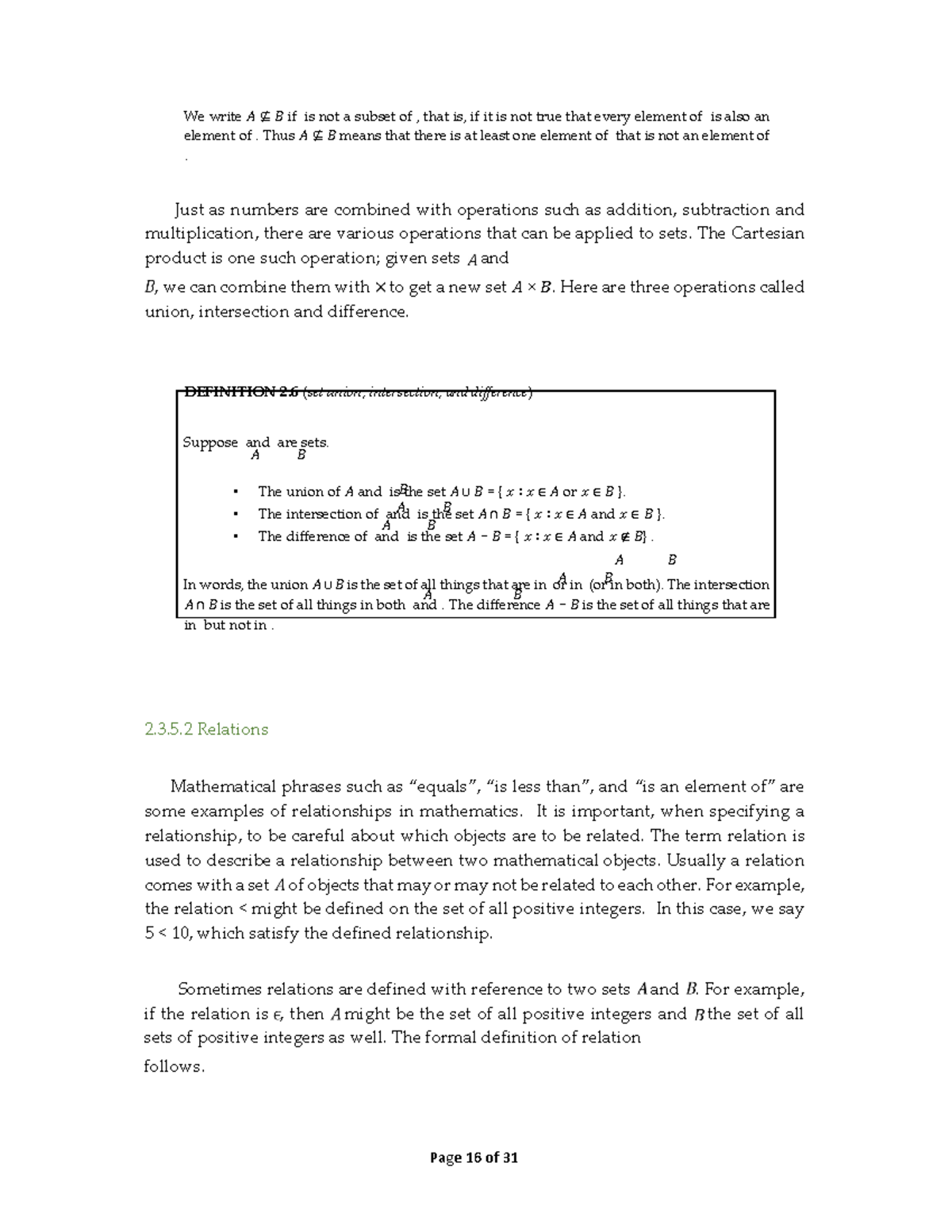 Module 2: mathemathics in the modern world - 𝐴 𝐵 𝐵 𝐴 𝐵 𝐴 𝐵 𝐴 𝐵 𝐴 𝐵 𝐴 𝐵 ...