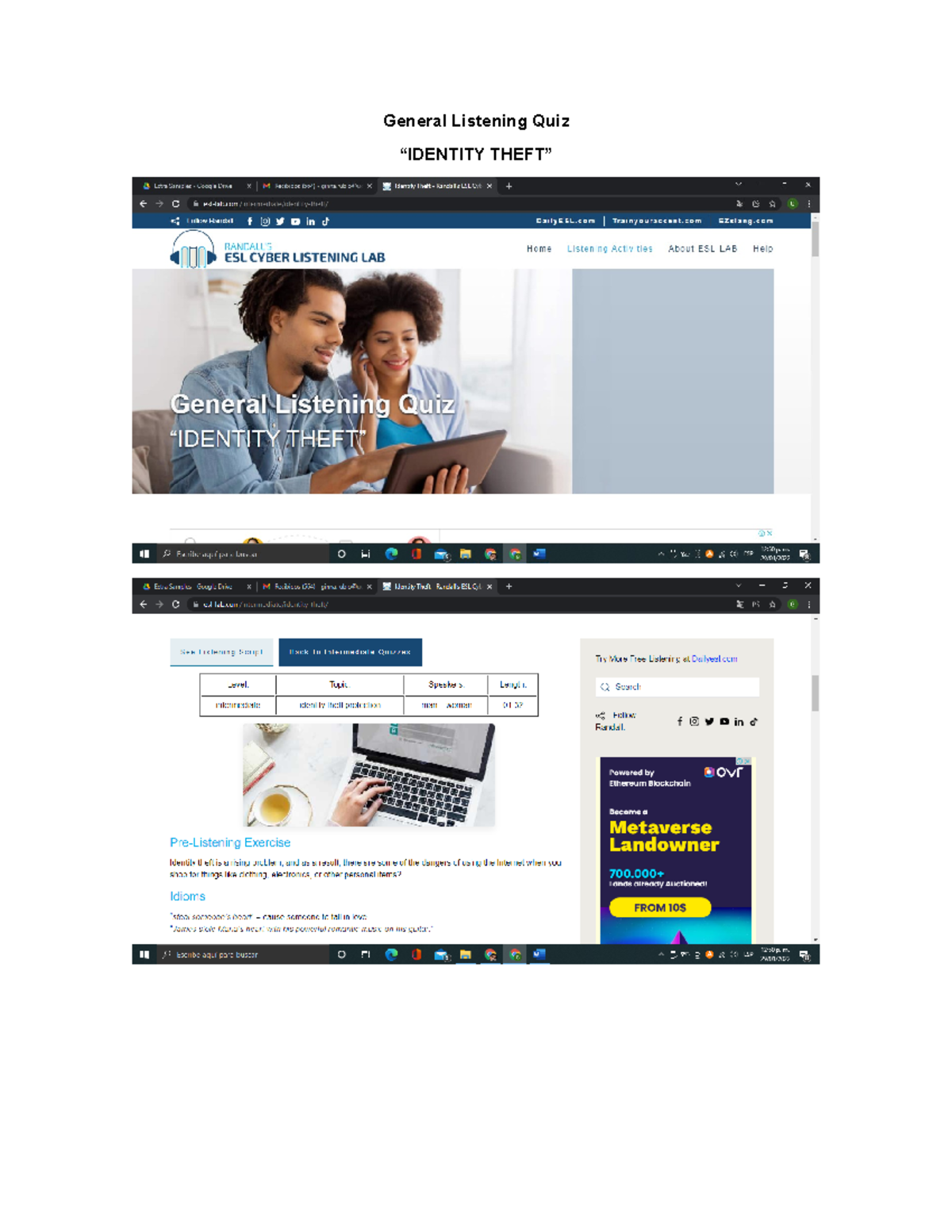 Extra Samples 5 - un trabajo de ingles 3 de la universidad de antioquia - Ingles 5 - Studocu