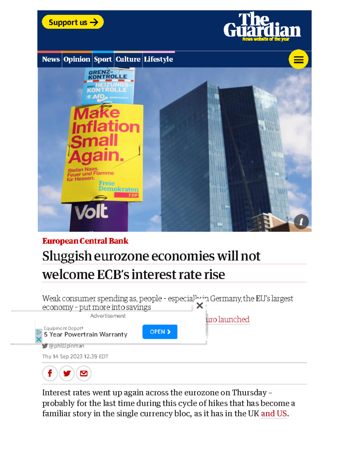 Google - lol - European Central Bank Sluggish eurozone economies will ...