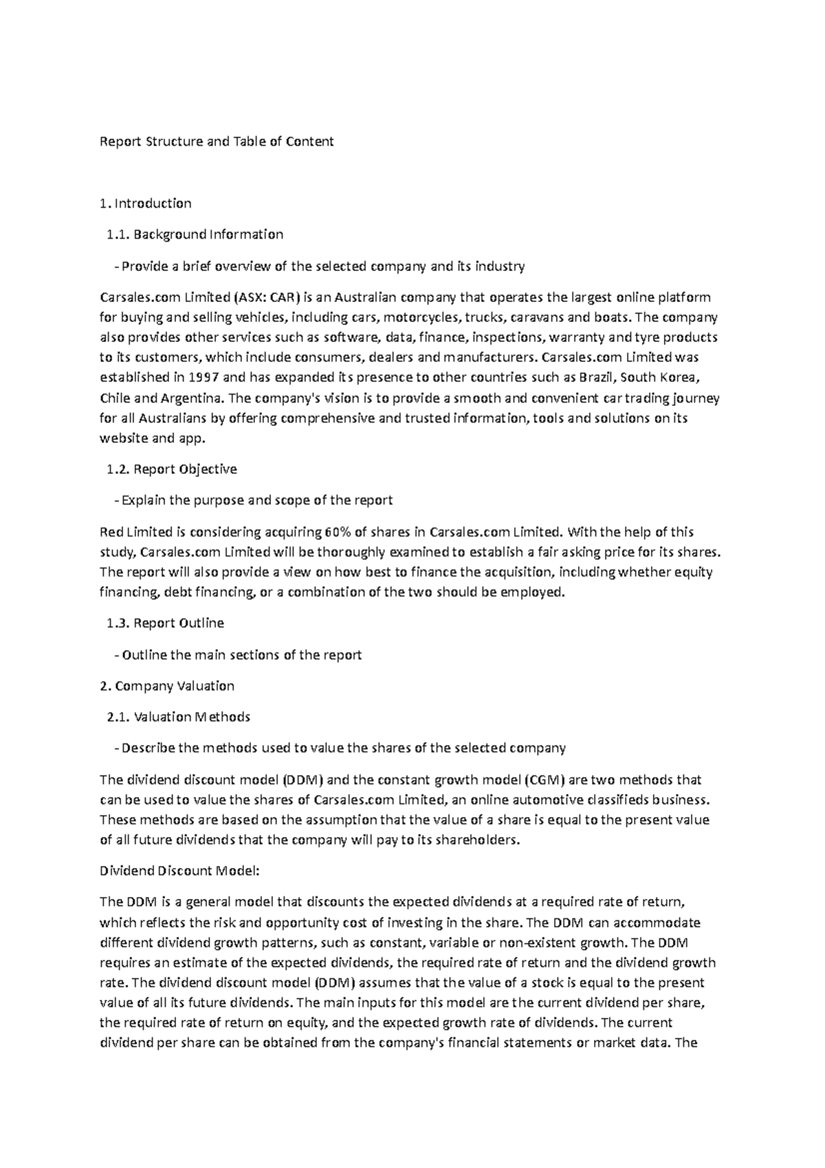 AF208 Major Assignment - Financial management - USP - Studocu