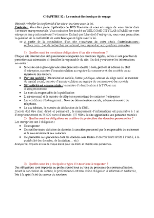 Doc etudiant GRC cours - GRCT - CHAPITRE 1 : L’ACCUEIL ET LA PRISE DE ...