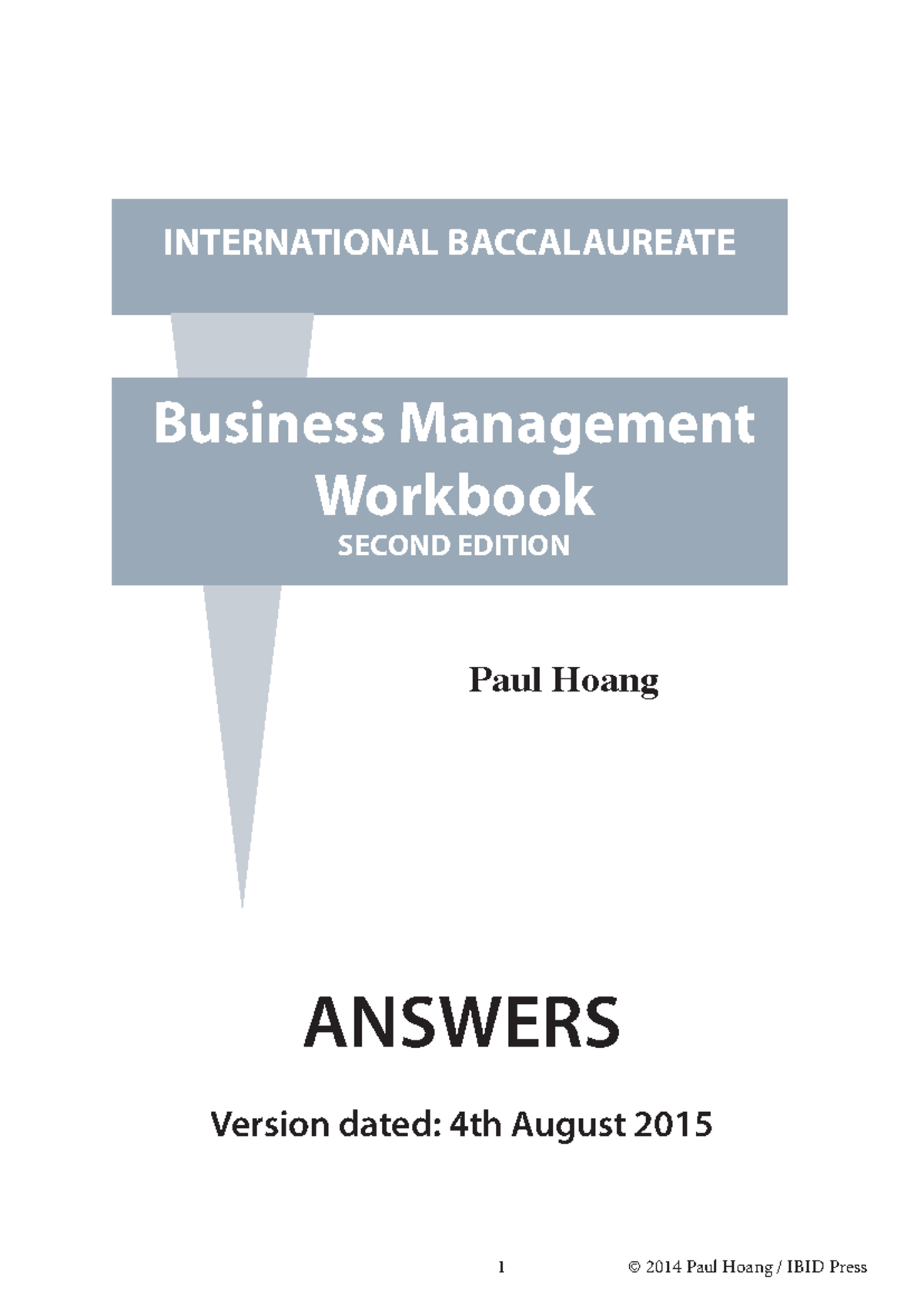 BM WB Ans B - Business Management Paul Huong Workbook answers - 5 ...