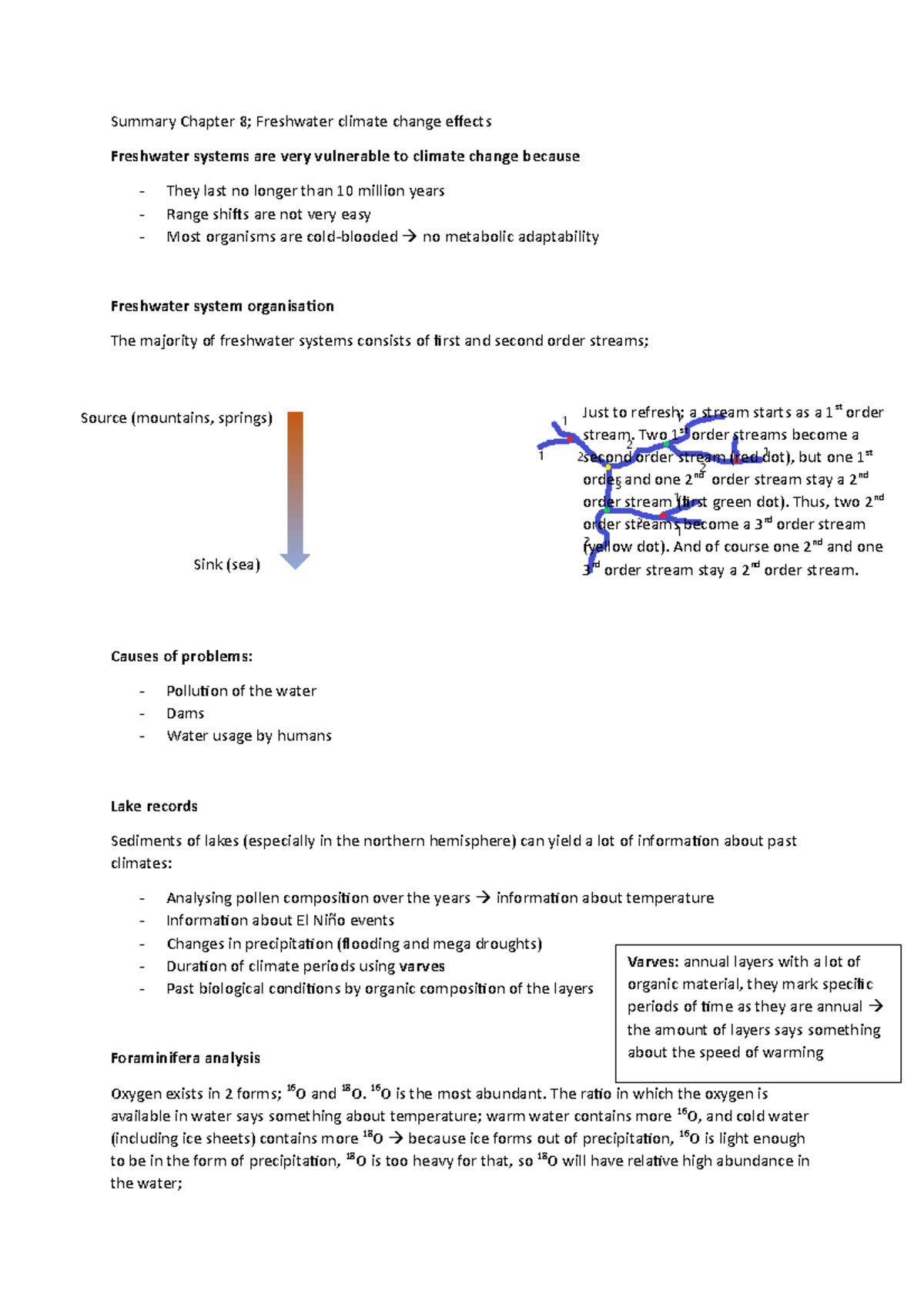 Climate change biology Ch.8 Freshwater climate change effects - Summary ...