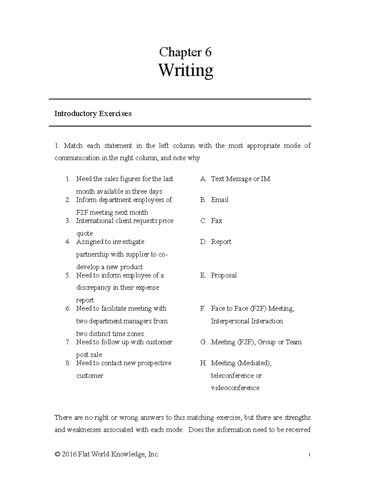 Mclean-im-ch06 - gfgfgvn - Chapter 6 Writing Introductory Exercises ...