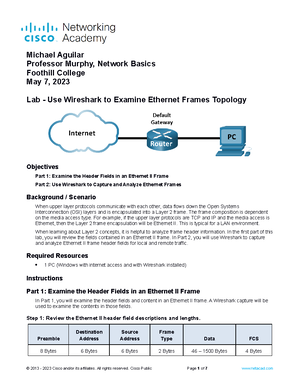 Michael Aguilar 10.1.4 Packet Tracer - Configure Initial Router Settings - Objectives Part 1 ...