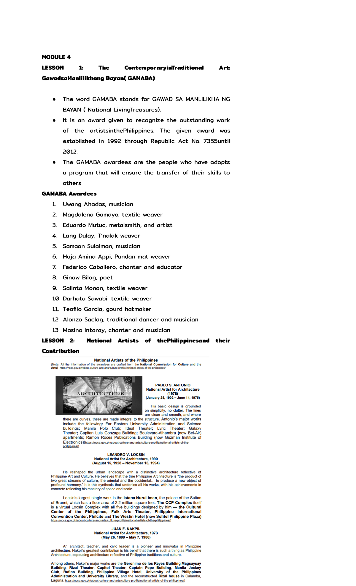Lectures in CPAR Deadline April 27,2022 - MODULE 4 LESSON 1: The ...