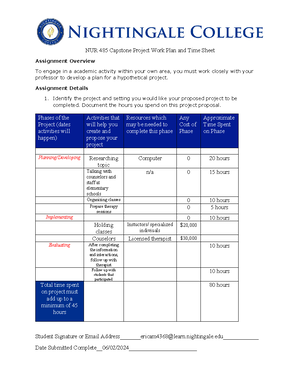 BSN 485 - Literature Review 10.06.24 - Literature Review Wilma Coulter ...