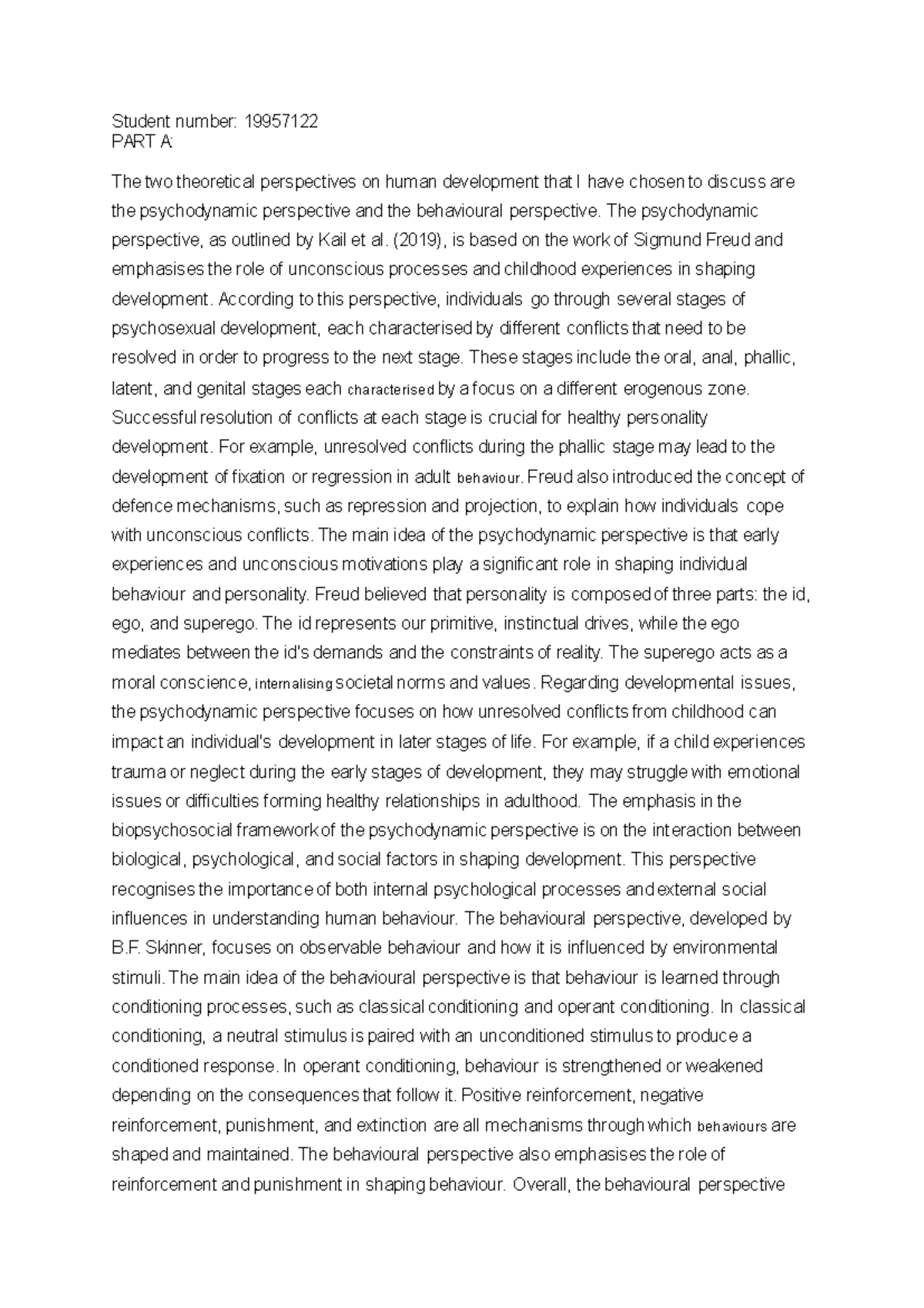 Assignment 1 and study roster [3386] PDF - Student number: 19957122 ...