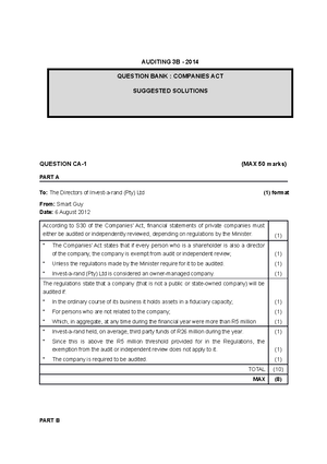 Unit 3 - King IV - lecture notes 2 - UNIT 3: CORPORATE GOVERNANCE ...