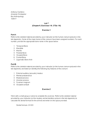 Lab week 6 Lab 5 - documents - Name – Nidhi Gupta Course – ANTH 101A ...
