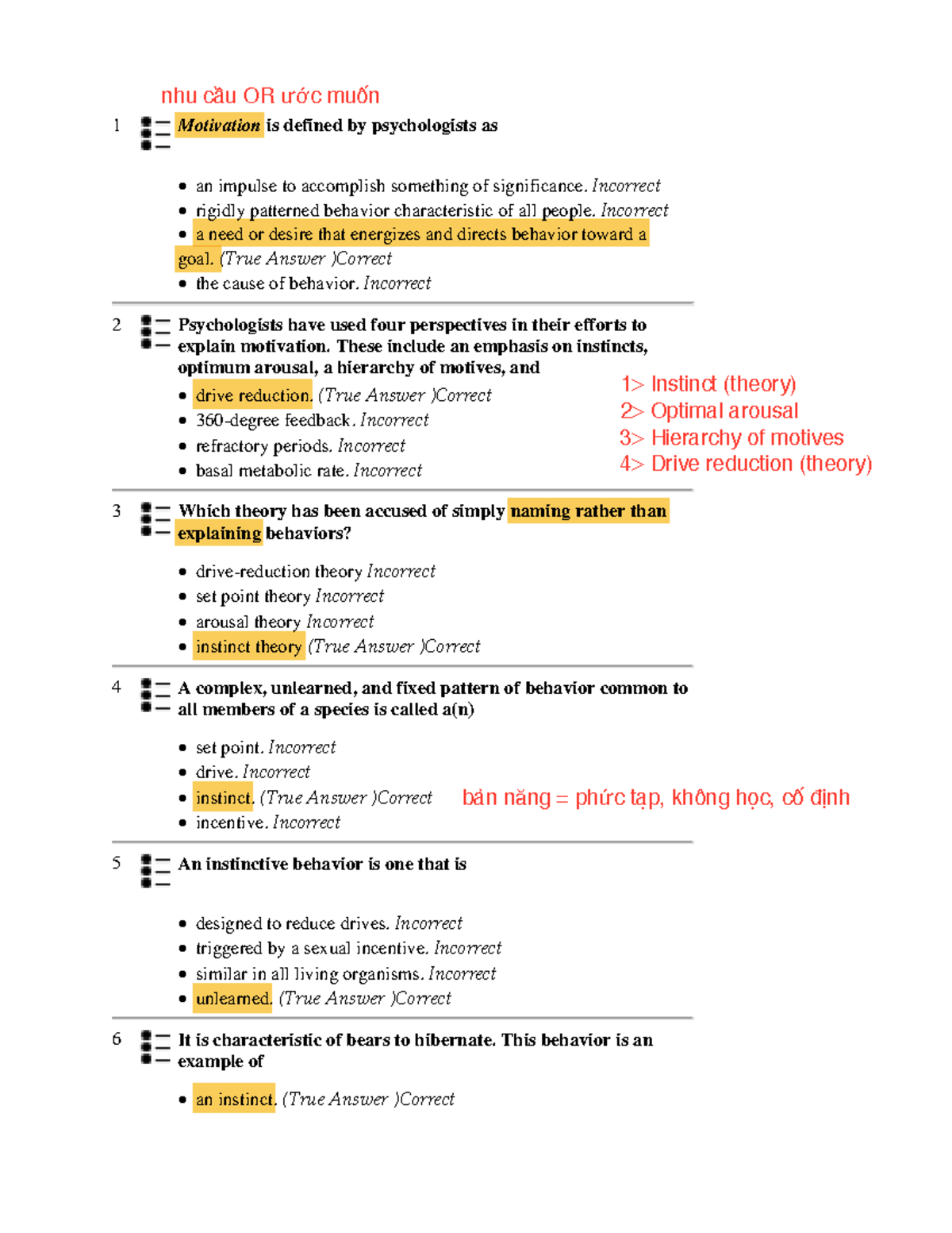 MCQChapter 11-Motivation - 1 Motivation is defined psychologists as an ...