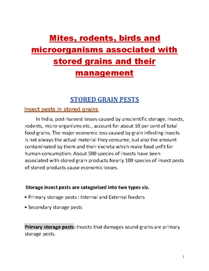 Pests - a. Key pests: These are the most severe damaging pests. The ...