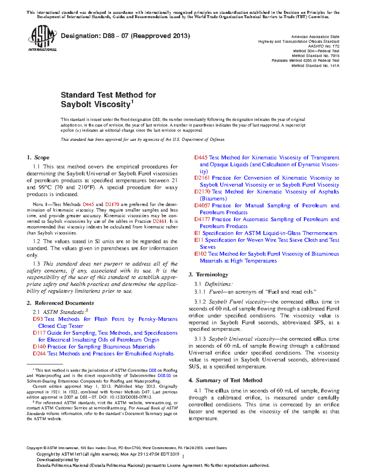 D88 - ASTM D88 - This international standard was developed in ...