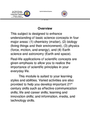 Ucsp - lessons - T h e N a t u r e , G o a l s a n d P e r s p e c t i ...