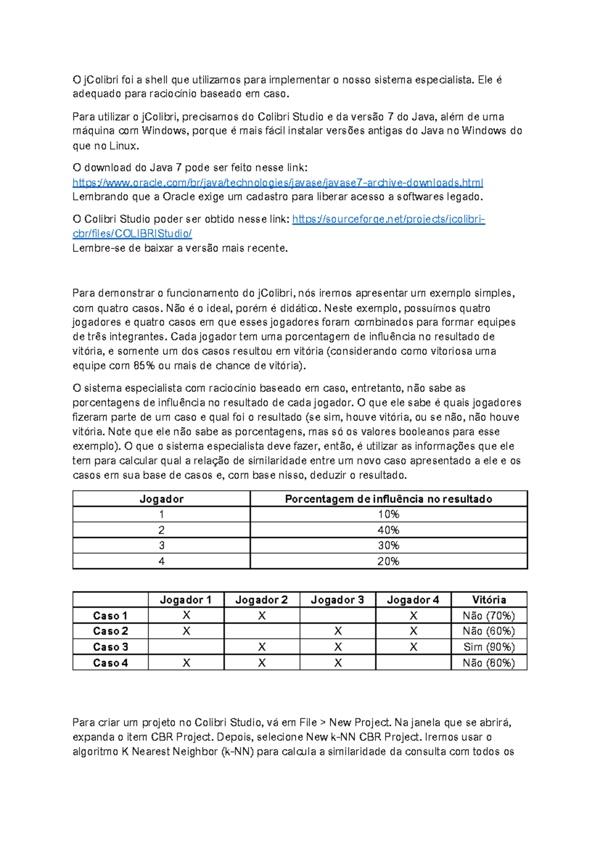 Roteiro para o video explicativo da interfase para sistema especialista ...