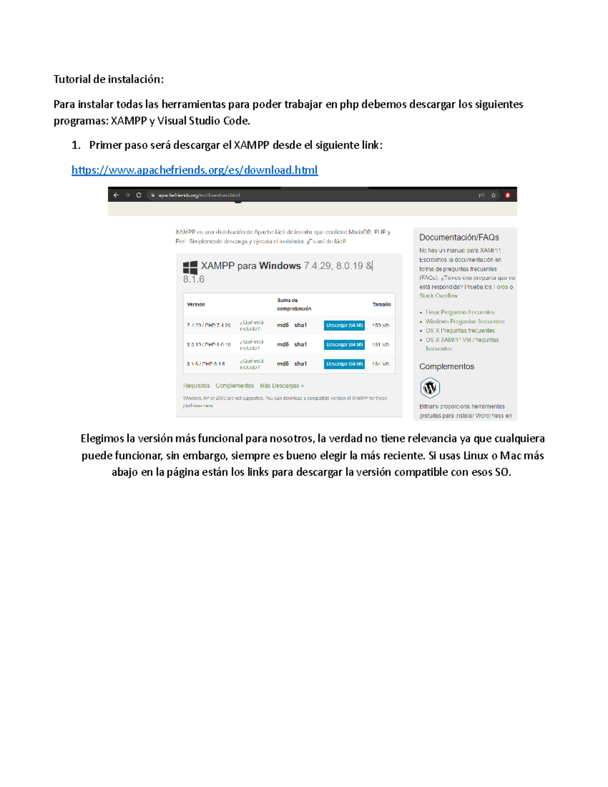 Tutorial de instalación - Tutorial de instalación: Para instalar todas ...