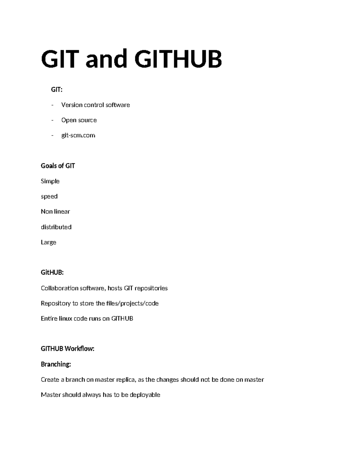 GIThub note command and its feature - GIT and GITHUB GIT: Version ...