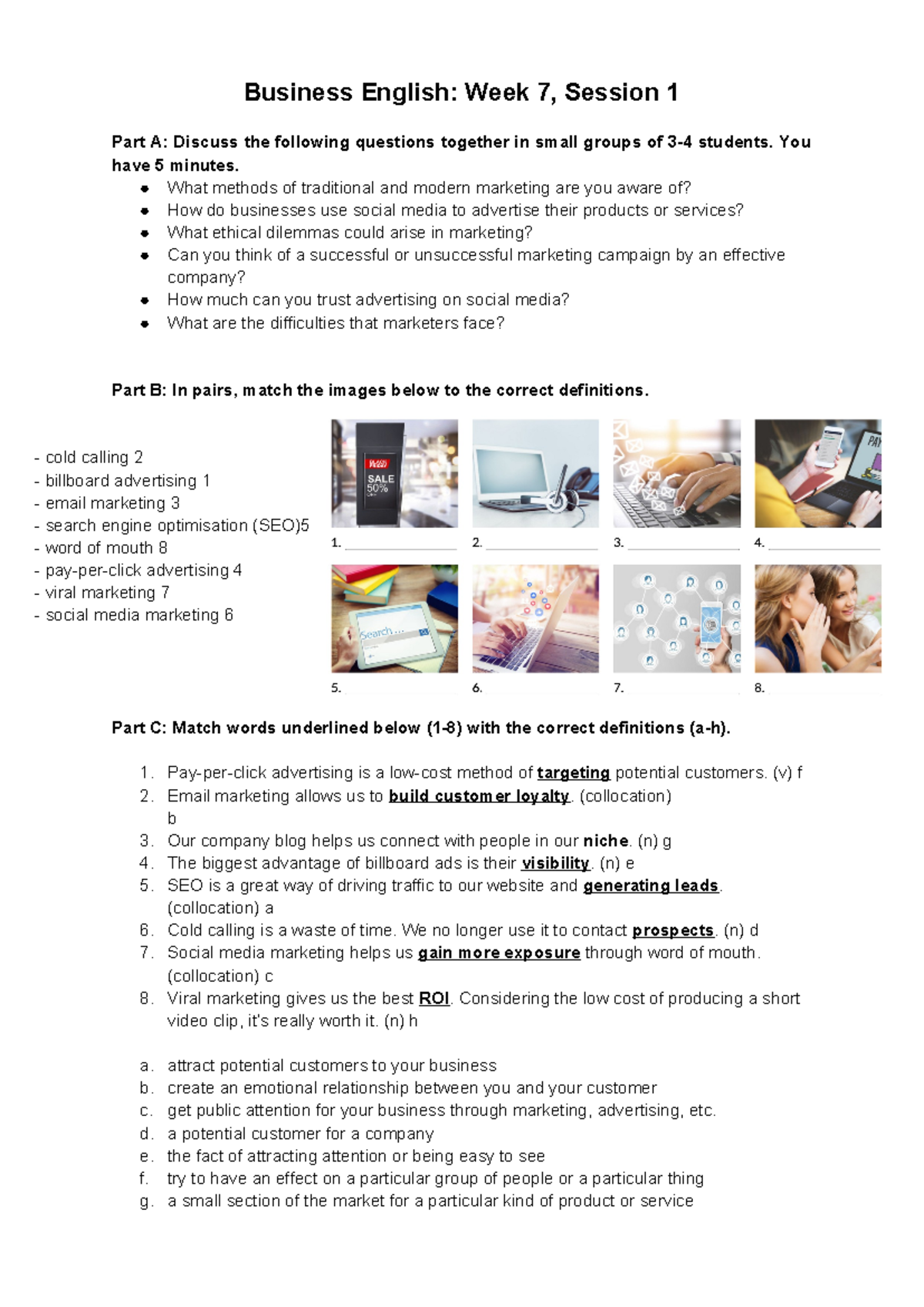 10:16 business - bi ch b - Business English: Week 7, Session 1 Part A ...