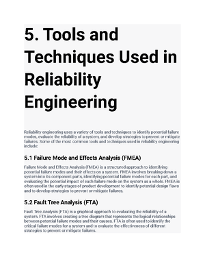 Reliability Engineering 3-4 - 3. Applications of Reliability ...