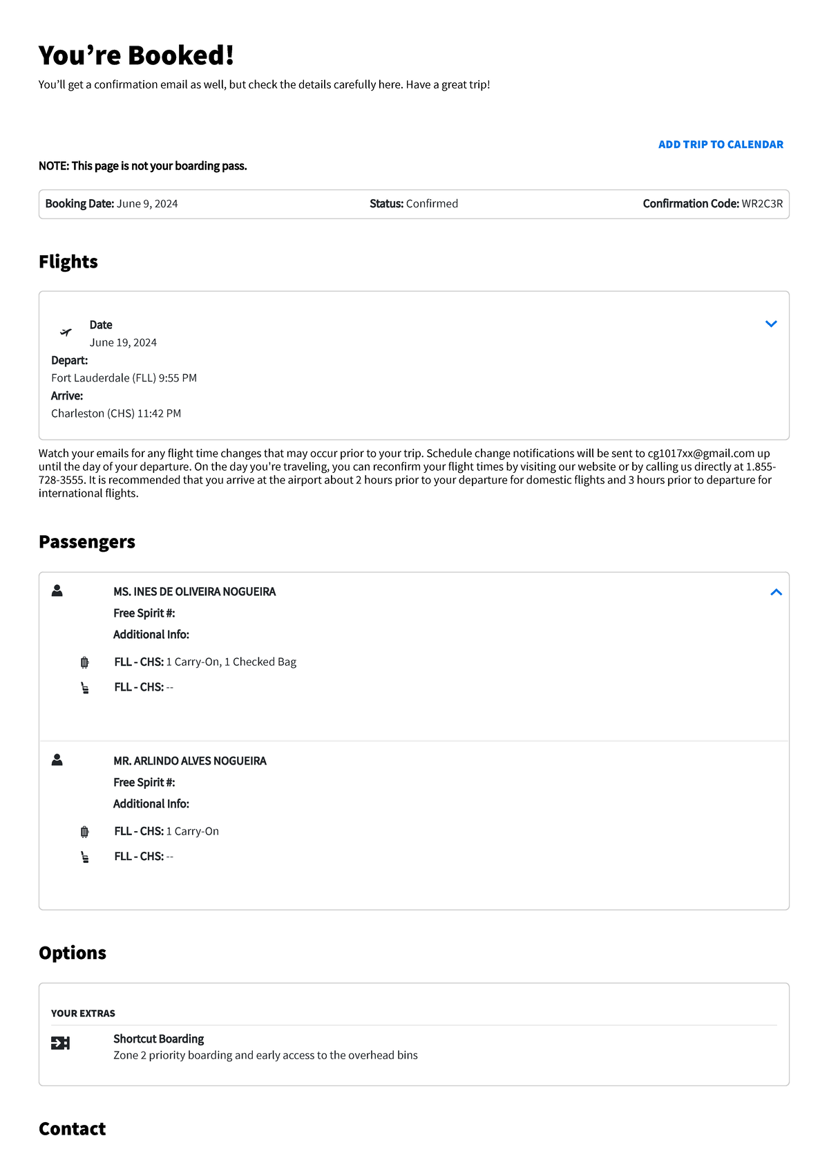 You’re Booked Spirit Airlines - You’re Booked! You’ll get a ...