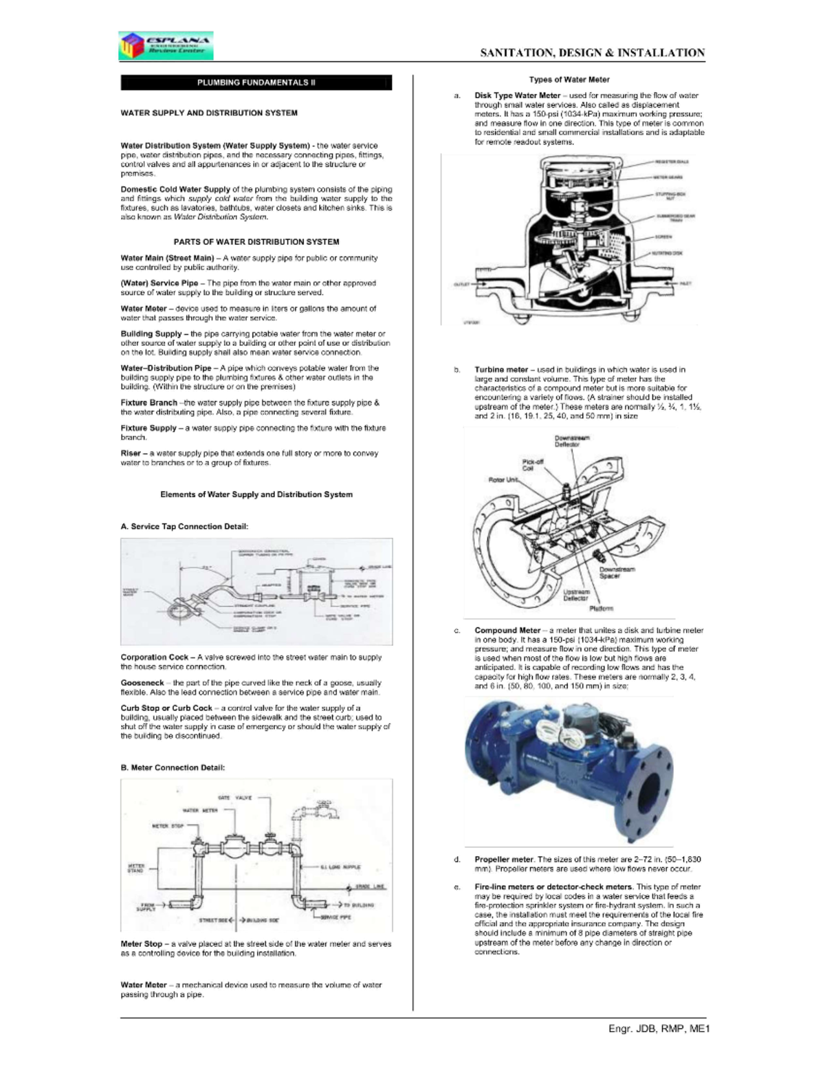 03 Water - 03 ASPE - Master Plumber Reviewer - Review SANITATION ...