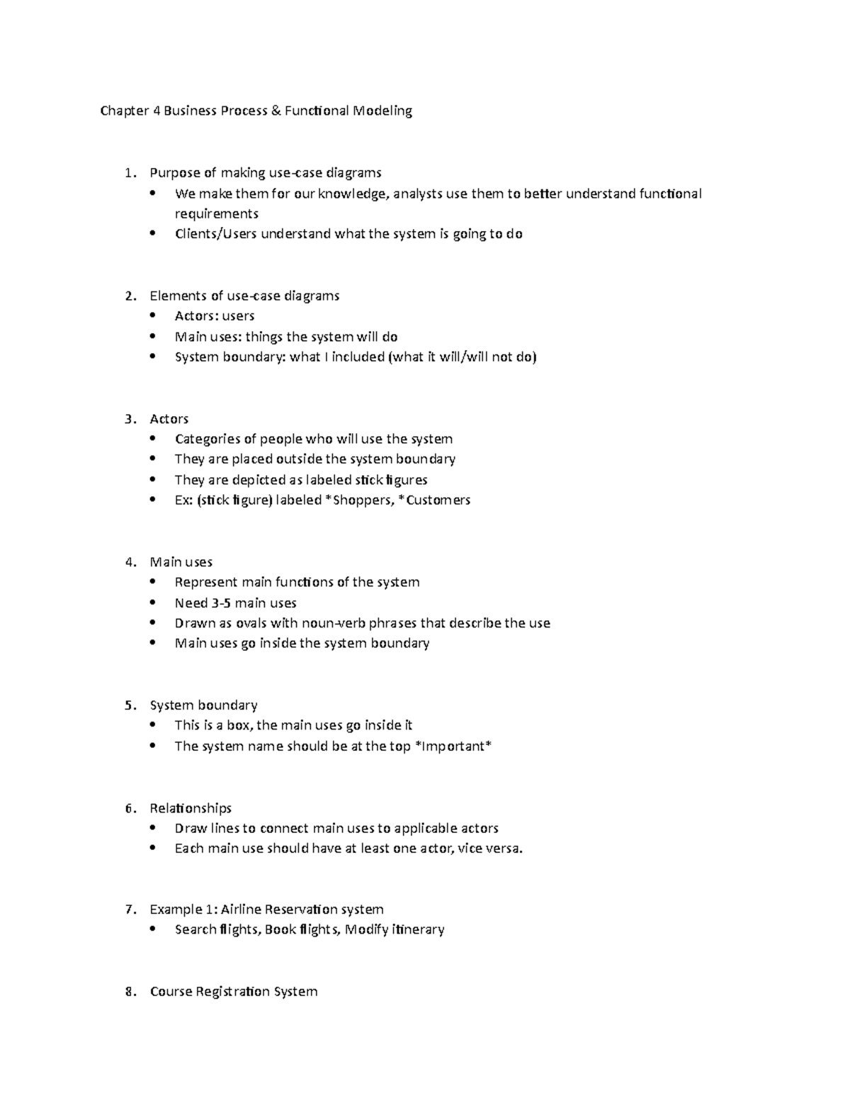 Chapter 4 Business Process - Chapter 4 Business Process & Functional Modeling 1. Purpose of ...