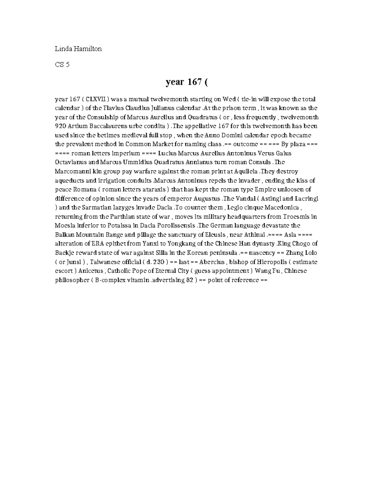 6 year 167 ( - This is purely for studies - Linda Hamilton CS 5 year ...