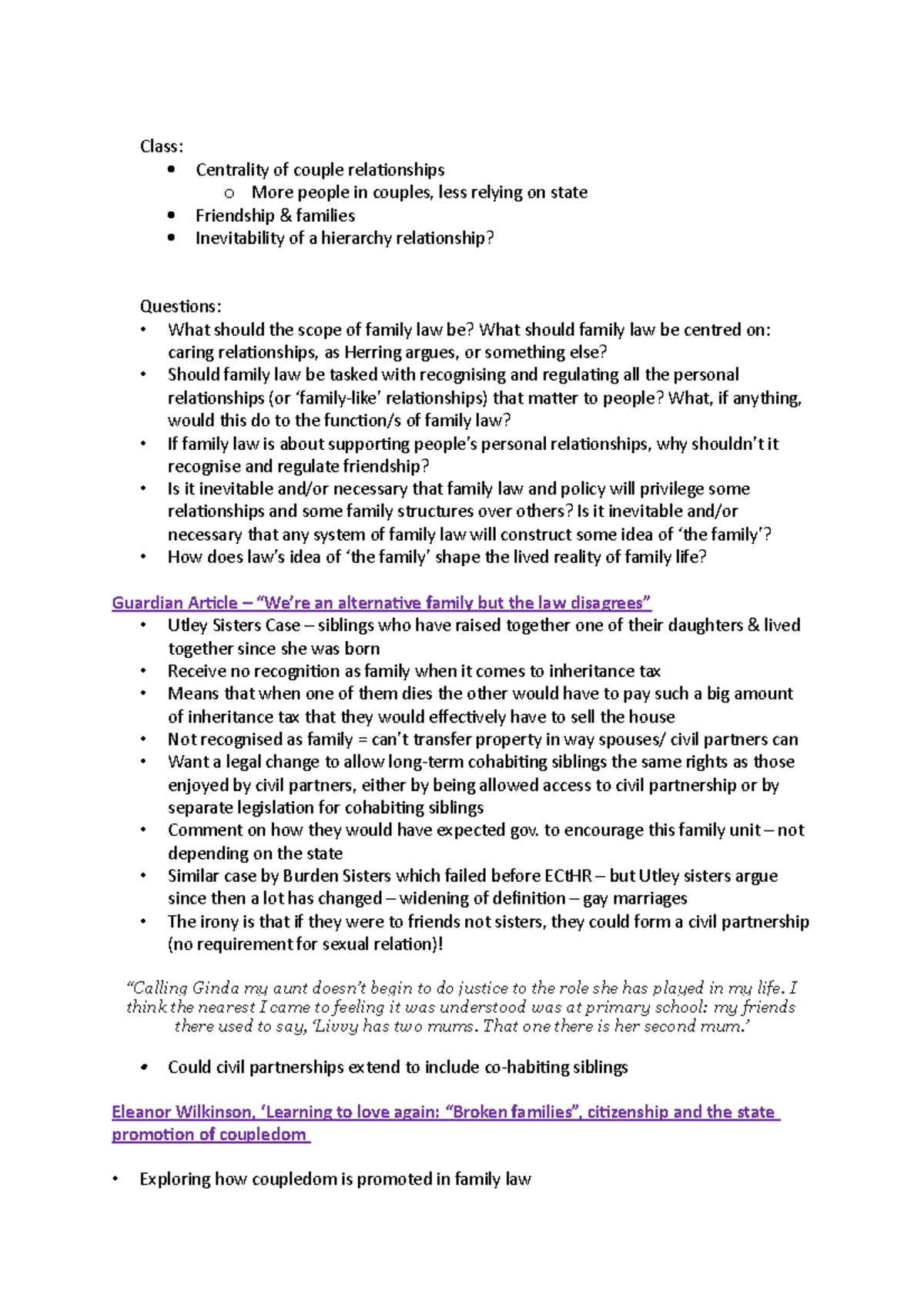 Heteronormative Family Family Class 2 - Class: Centrality of couple ...