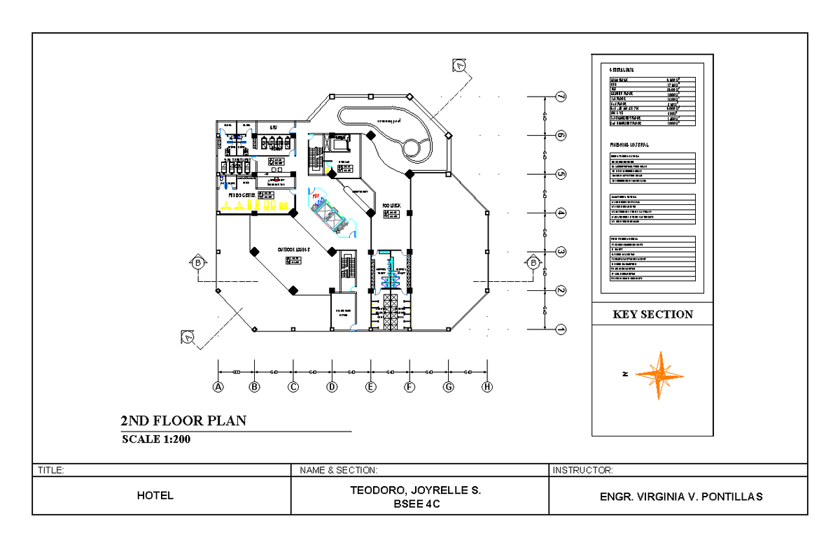 Hotel 2ND- Floor-PLAN - N/A - POOLDECK swimming pool OFFICE HEALTH CLUB ...