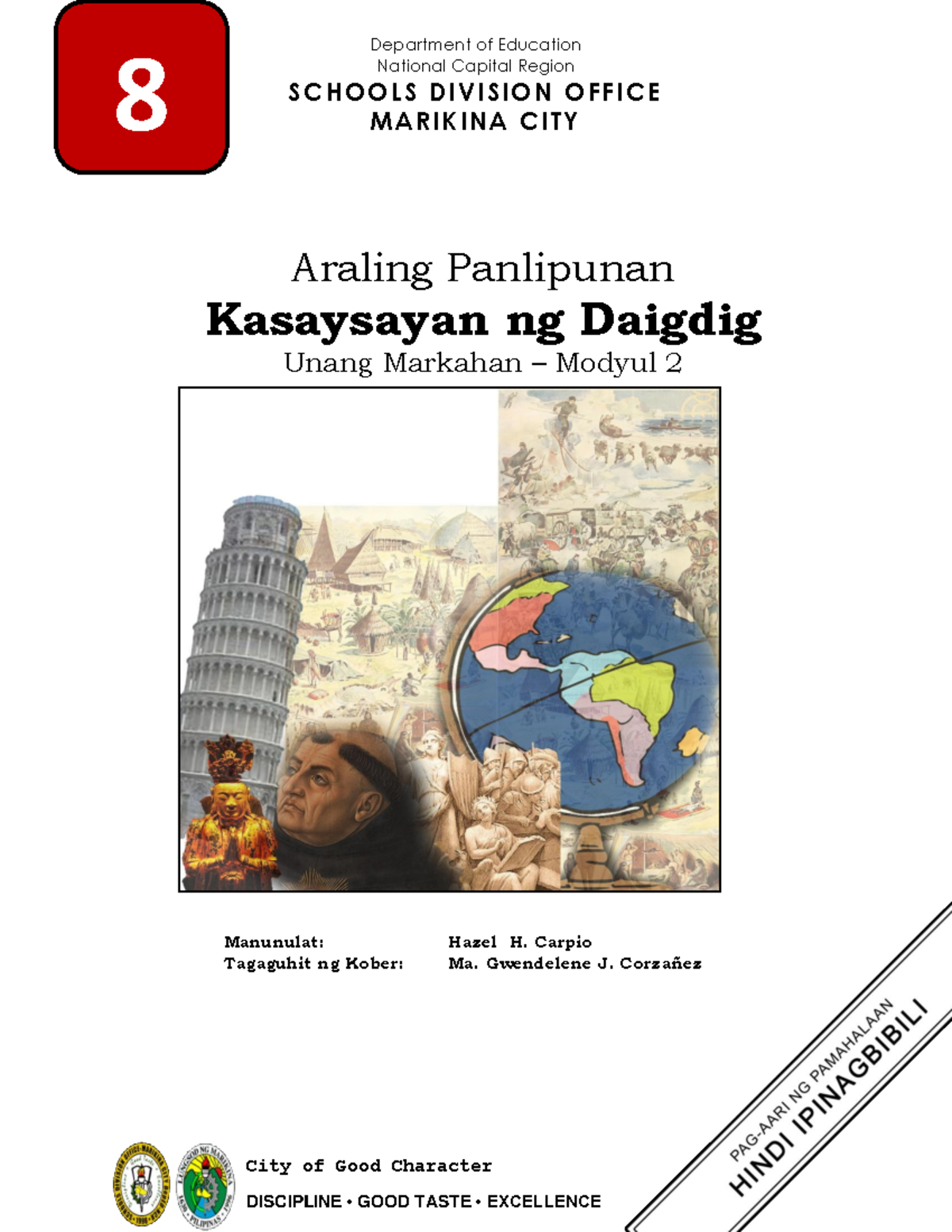 AP8 Q1 Module 2 - SEGDZXHBXFB - City of Good Character Araling ...