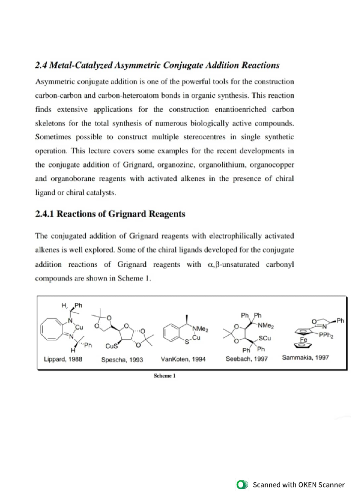 Chemistry- Metal- Catalyzed Asymmetric Conjugate Addition Reactions ...
