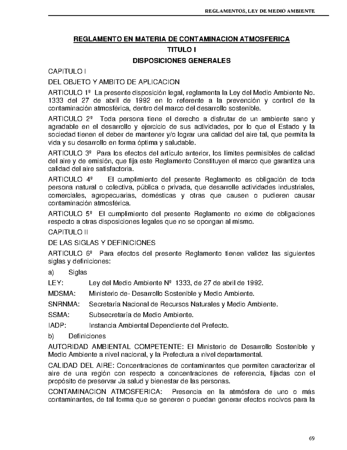 Reglamento en Materia de Contaminacion Atmosferica RMCA - REGLAMENTO EN ...