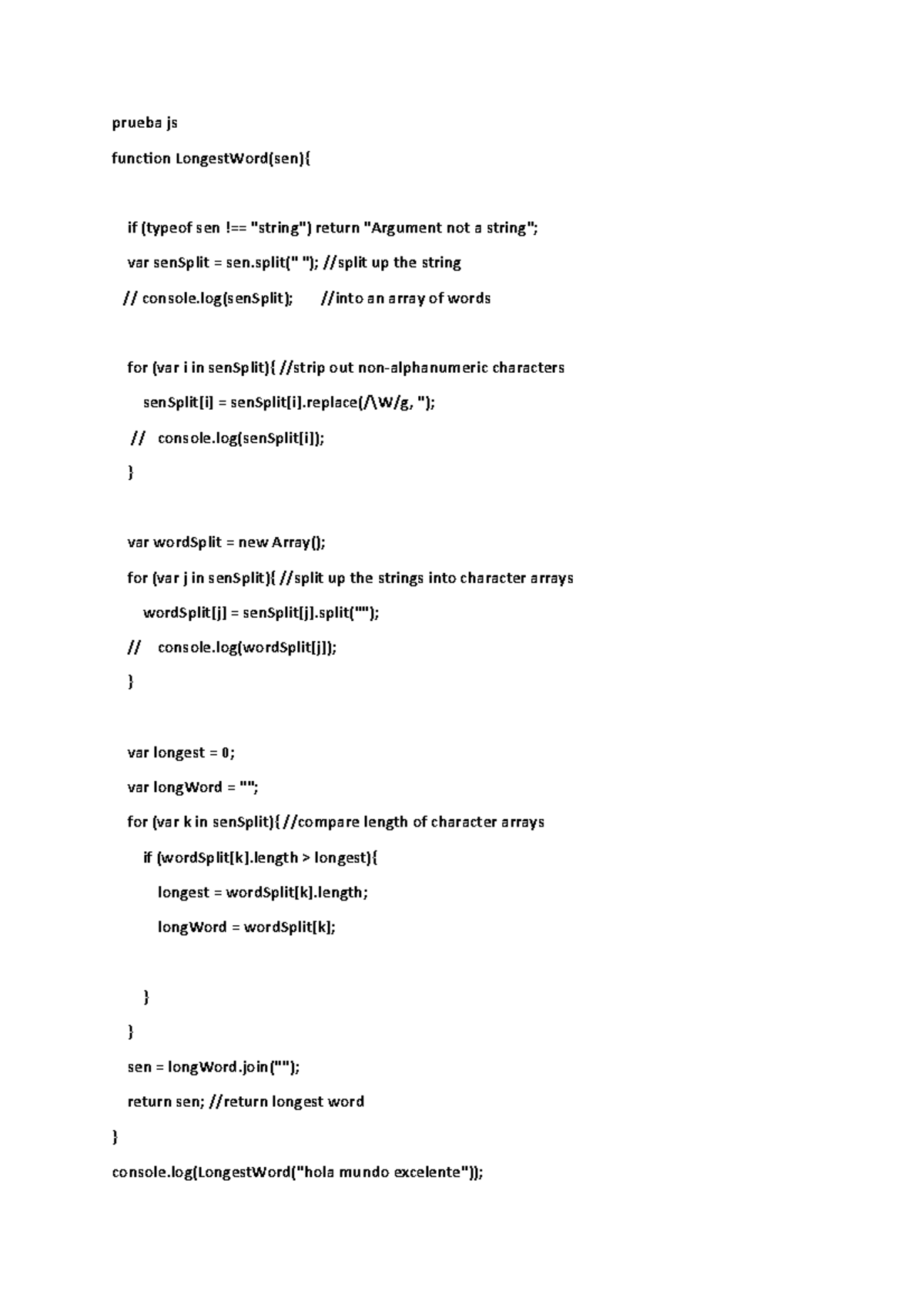 JPA Hibernate - Programa - prueba js function LongestWord(sen){ if ...