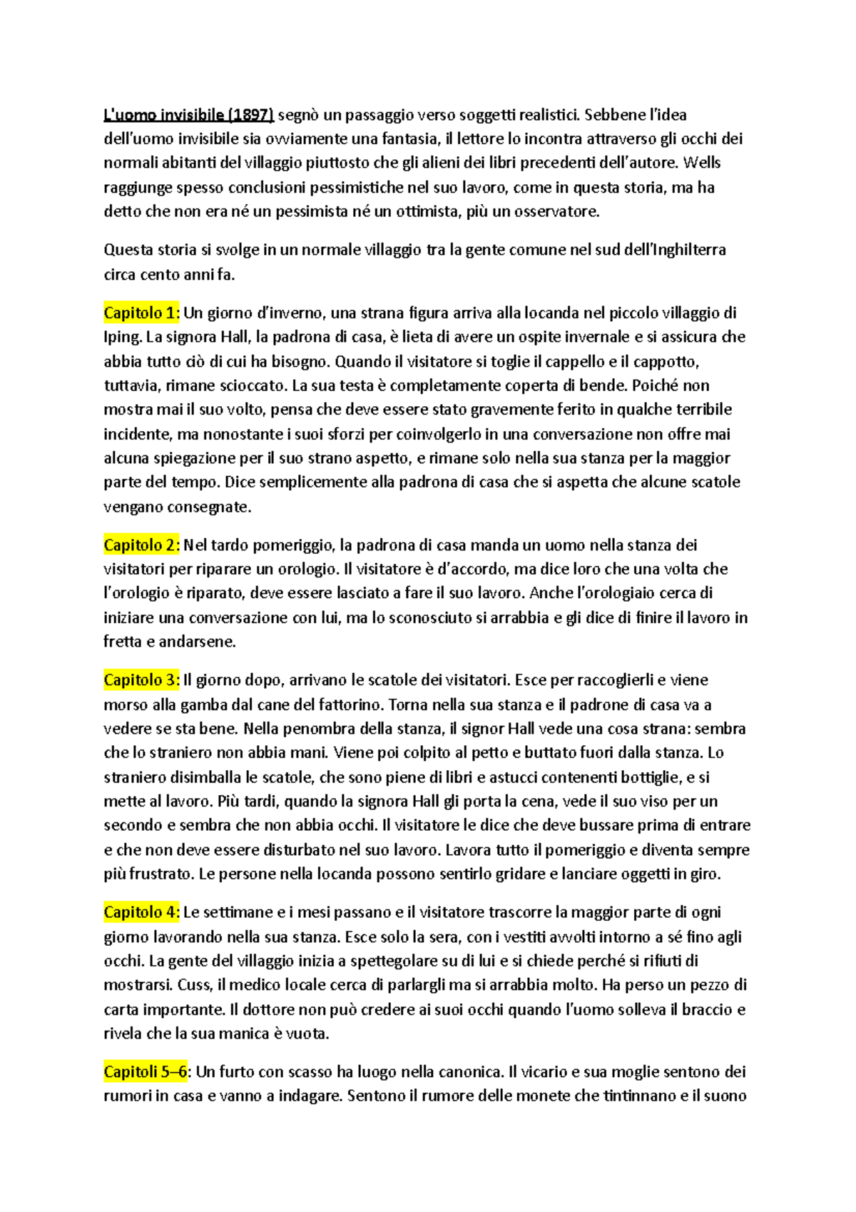The Invisible Man- analisi e tematiche - L'uomo invisibile (1897) segnò ...