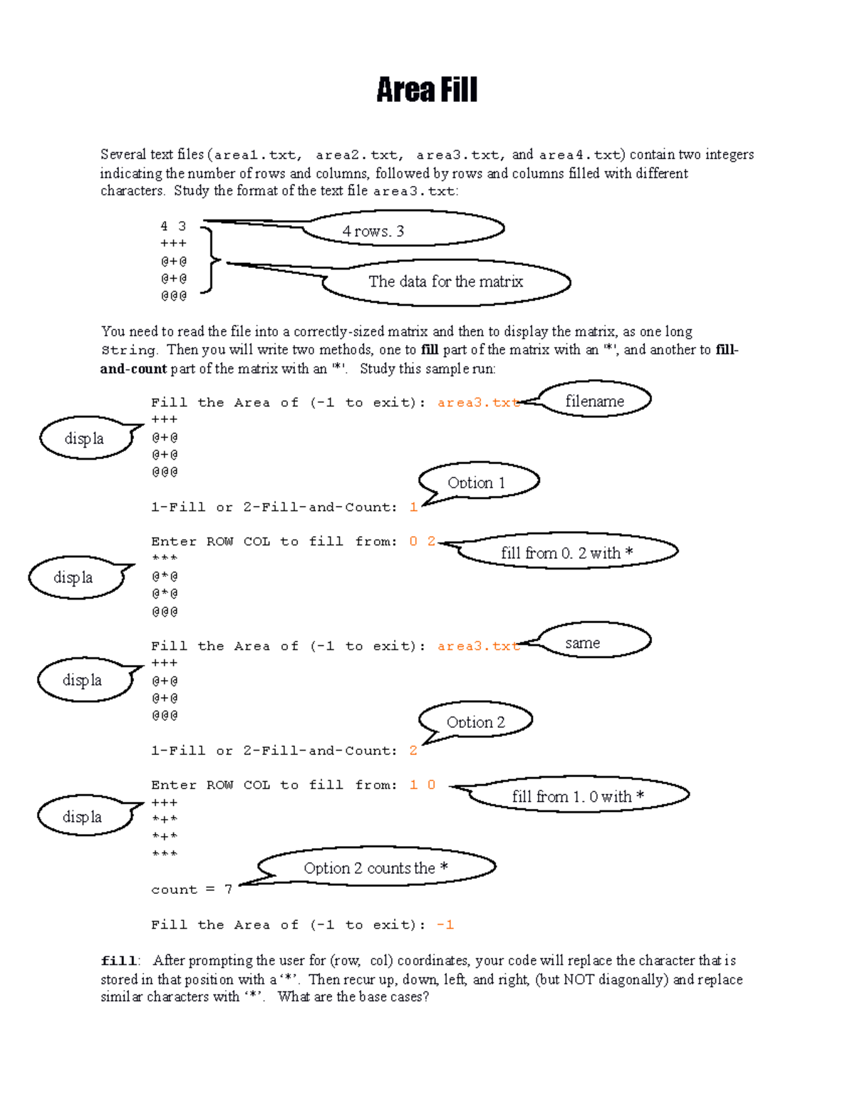 Area Fill - just code - Area Fill Several text files (area1, area2 ...