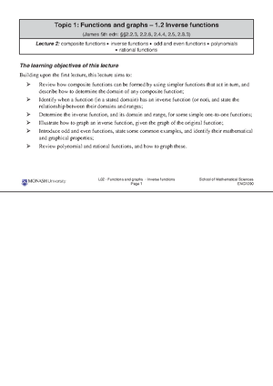 5. ENG1011 Formulae sheet s2 2022 - ENG1011: ENGINEERING METHODS ...