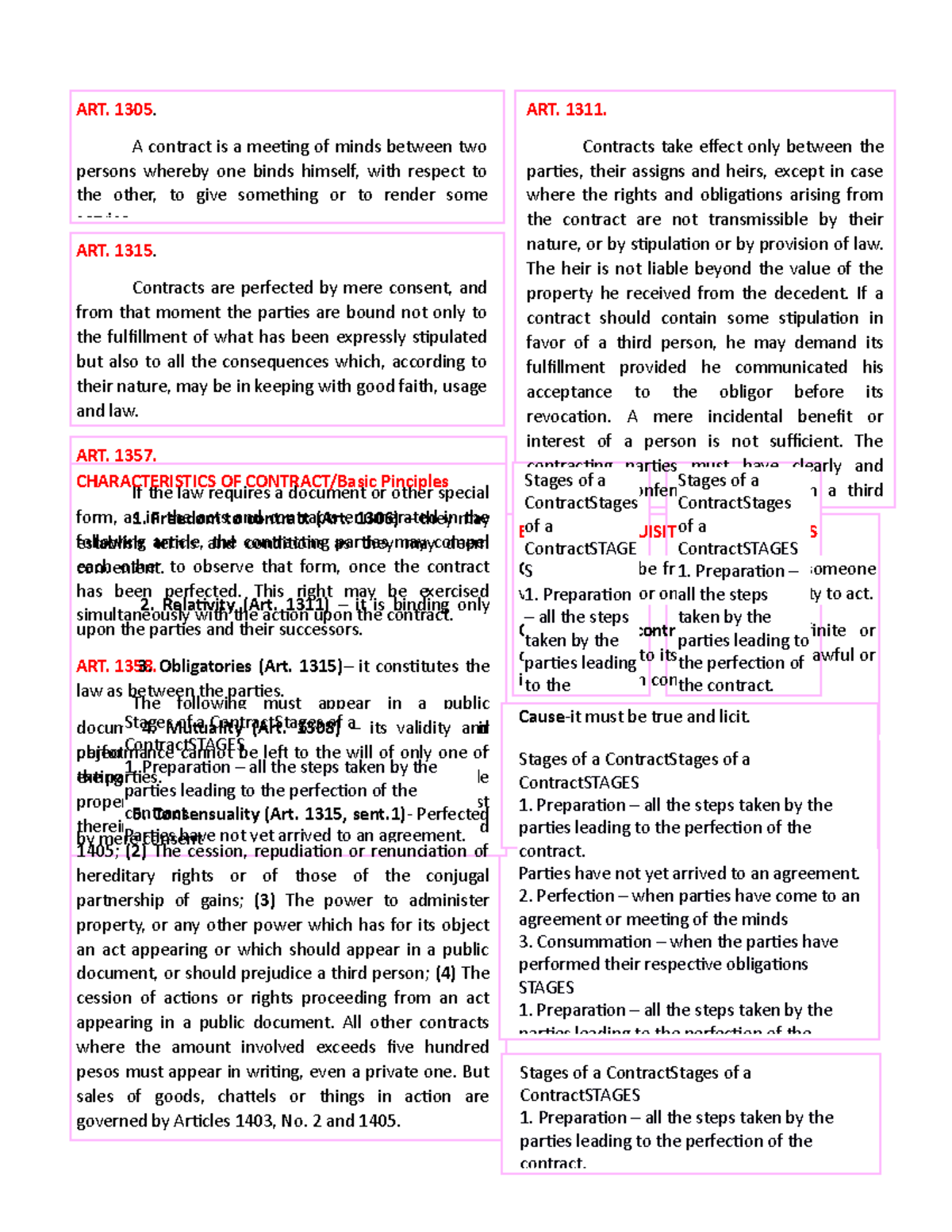 Oblicon rev - 1305 1311 1315 1357 1358efshs obli obli obli - Stages of ...