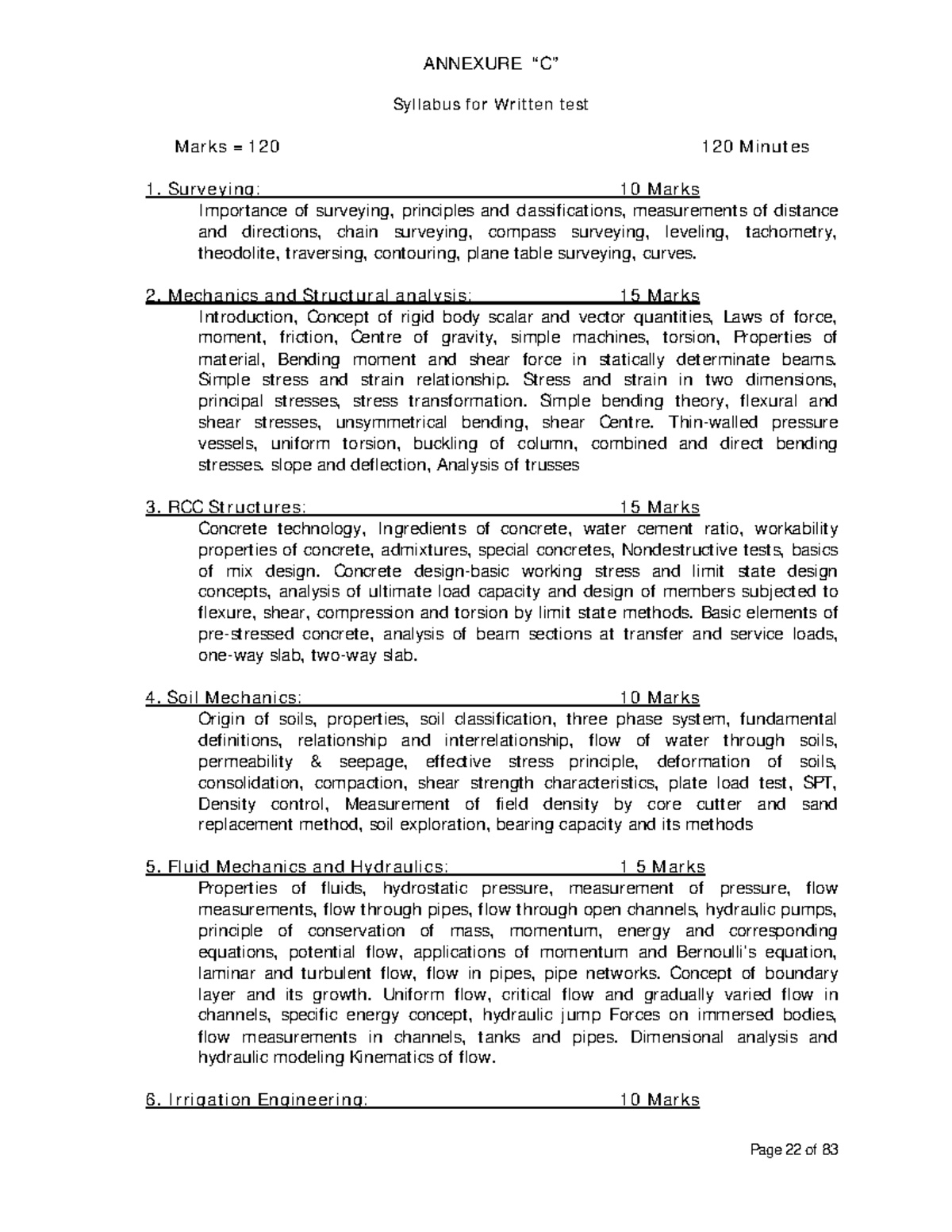 Jkssb je syllabus - my notes - Page 22 of 83 ANNEXURE “C” Syllabus for ...