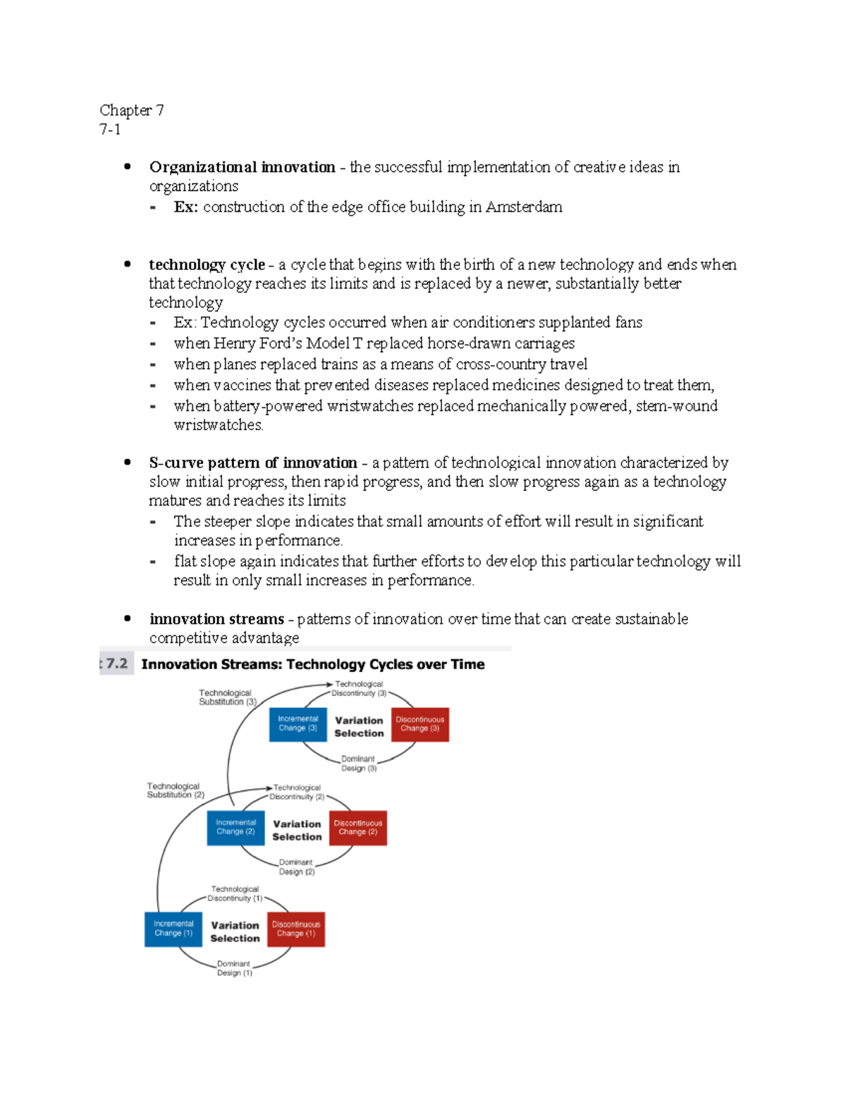 Chapter 7 - Management - Chapter 7 7- Organizational innovation - the successful implementation ...