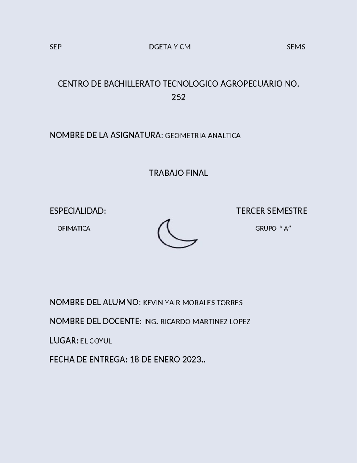 Kevin - Integrales - SEP DGETA Y CM SEMS CENTRO DE BACHILLERATO ...