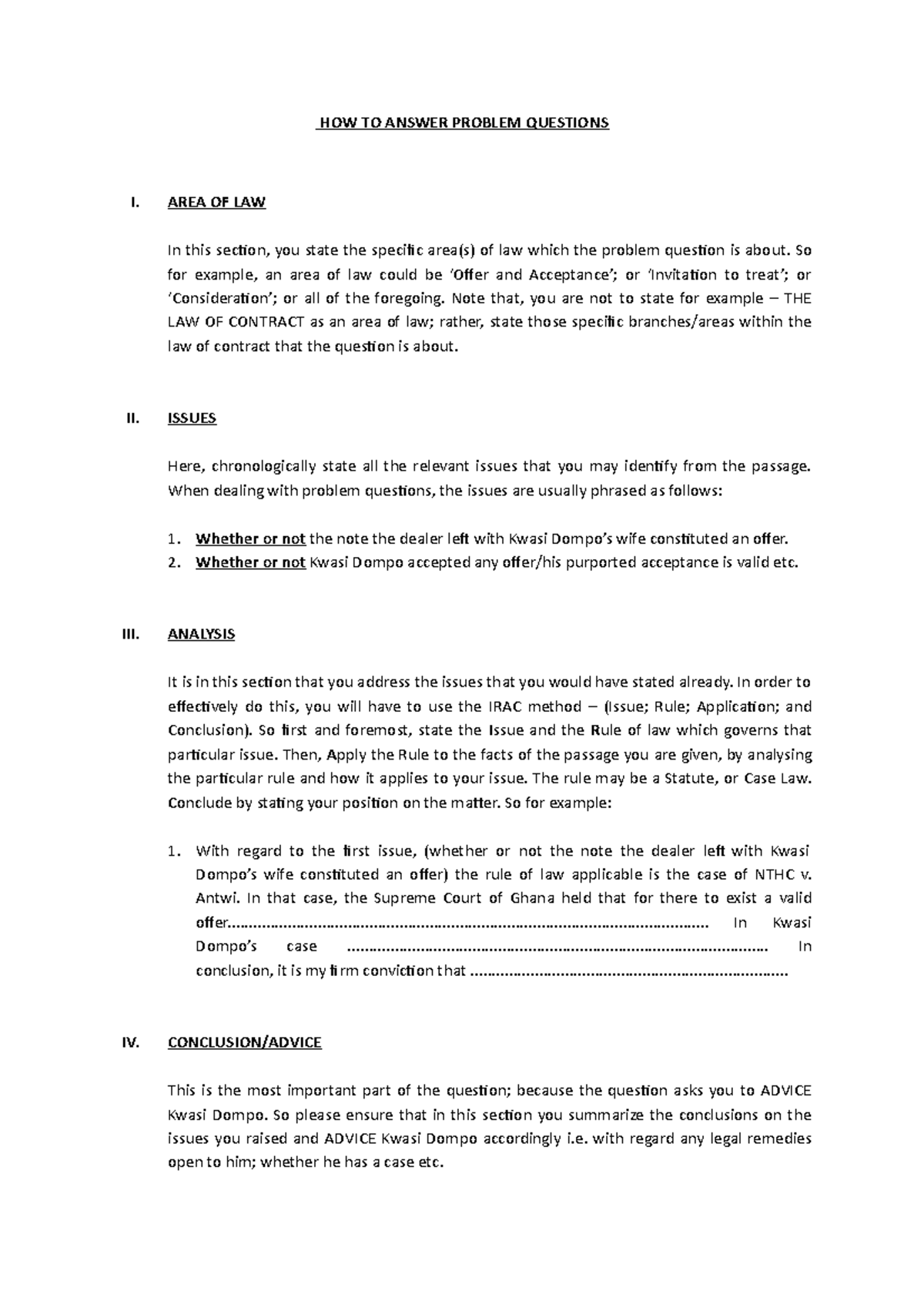 How to answer problem questions - HOW TO ANSWER PROBLEM QUESTIONS I ...