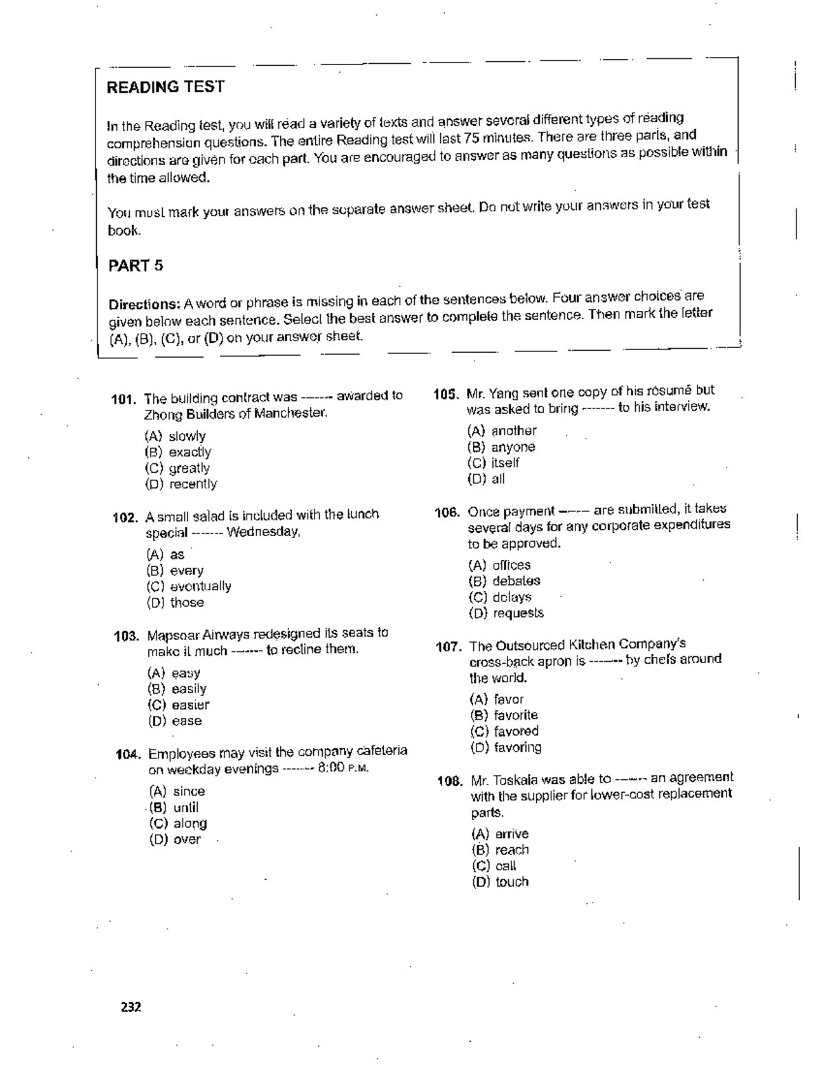 CẬP NHẬT ĐỀ Toeic Tháng 8 2023 (ĐỀ 03) - Studocu