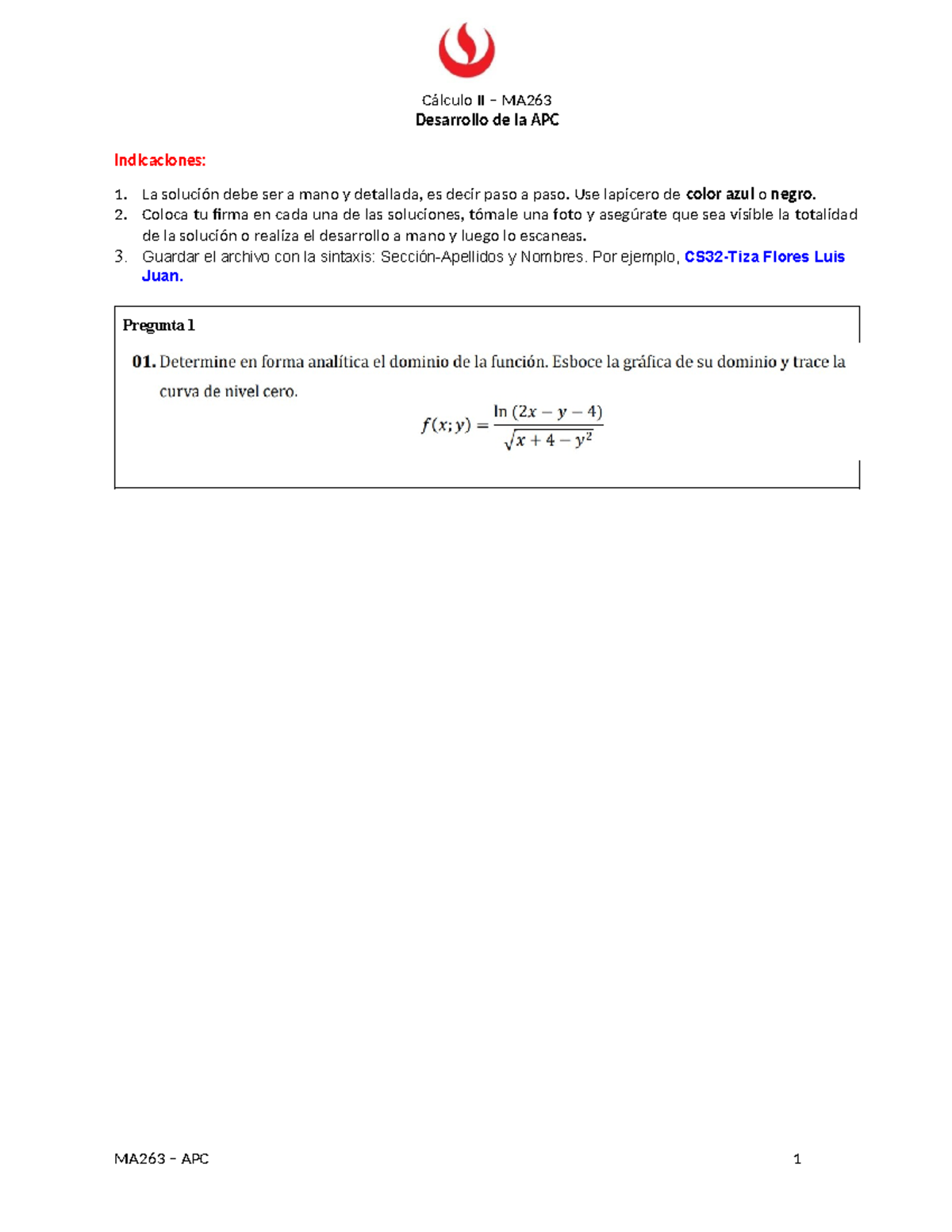 AAA1 APC Calculo 2 - Aprendizaje autonomo autorreflexivo. Apropiacion ...