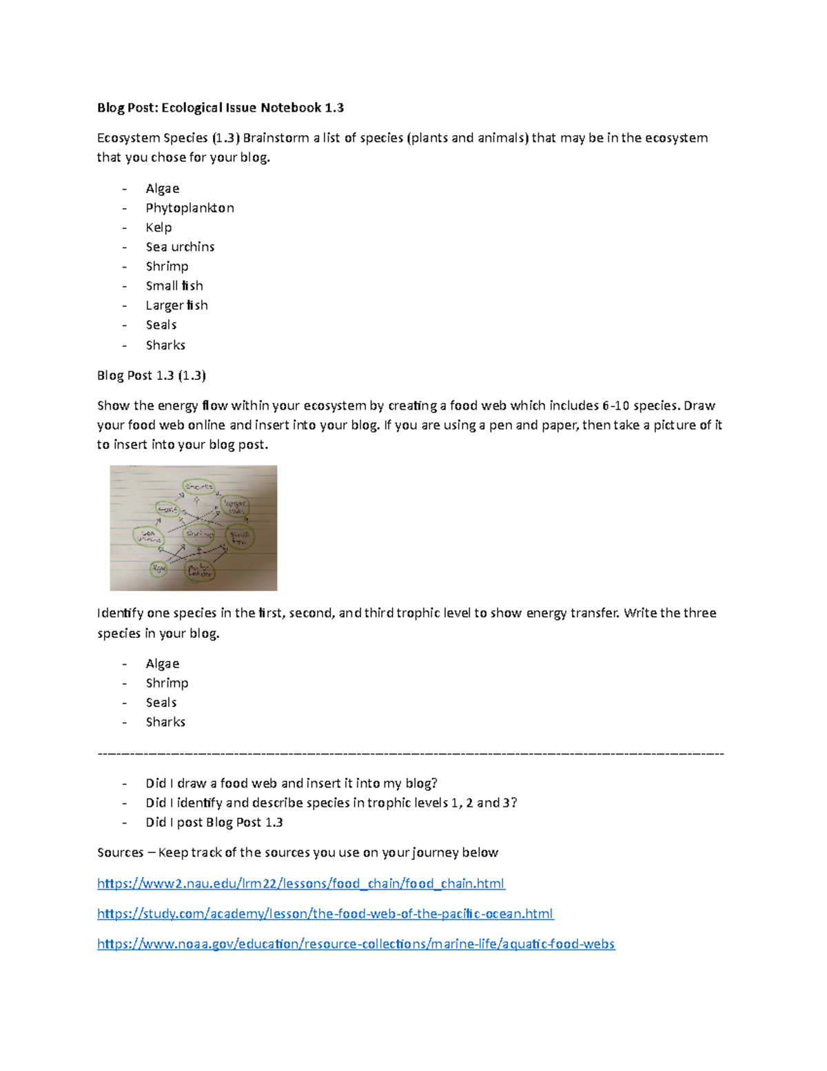 Ecological Issue, Ecosystem Species - Blog Post: Ecological Issue ...